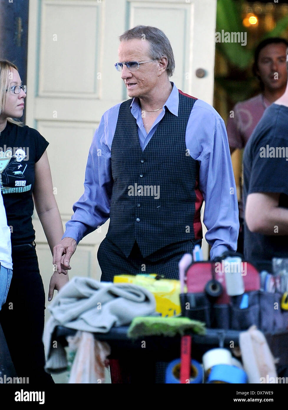 Christopher Lambert filming his new movie 'Electric Slide' in downton ...