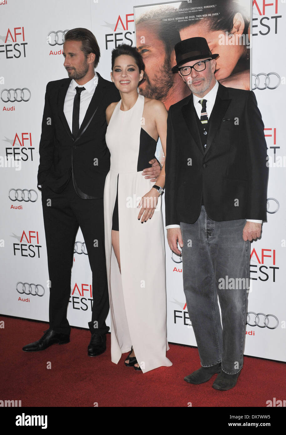 Mathias Schoenaerts, Marion Cotillard, Jacques Audiard AFI Fest - 'Rust ...