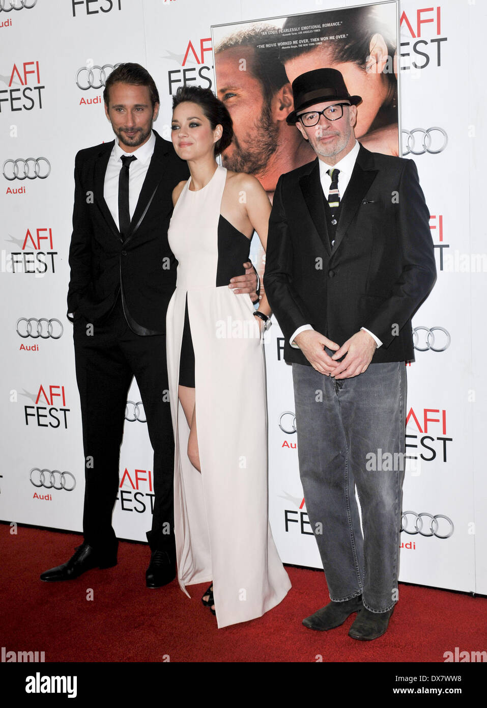 Mathias Schoenaerts, Marion Cotillard, Jacques Audiard AFI Fest - 'Rust ...