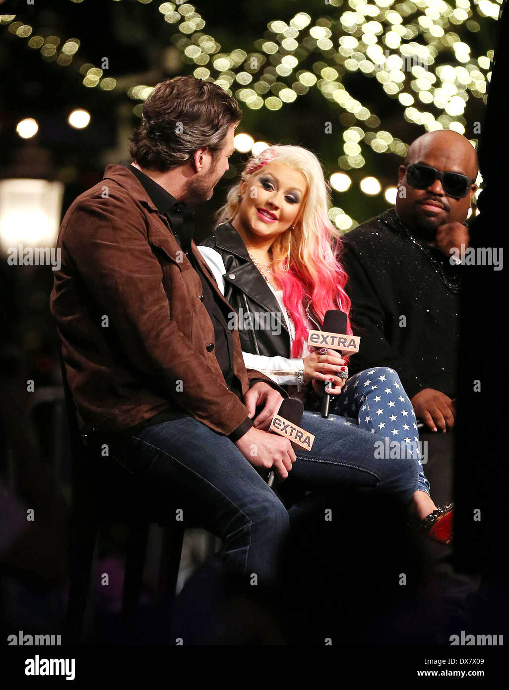 Blake Shelton, Christina Aguilera and Cee Lo Green Judges Of NBC's "The ...
