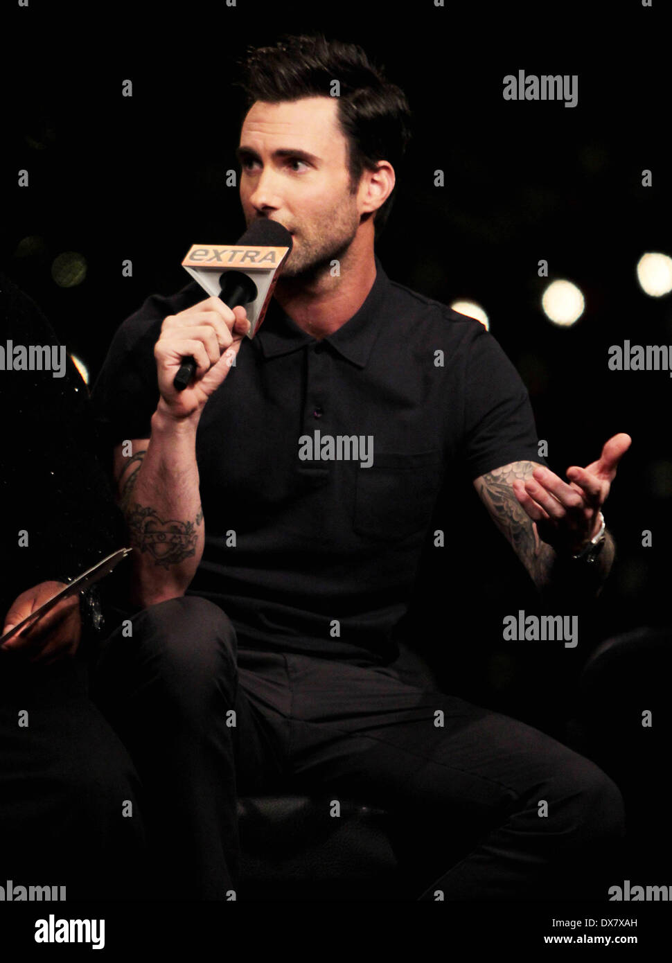 Adam Levine Judges Of NBC's "The Voice" Appear On EXTRA at the Grove ...