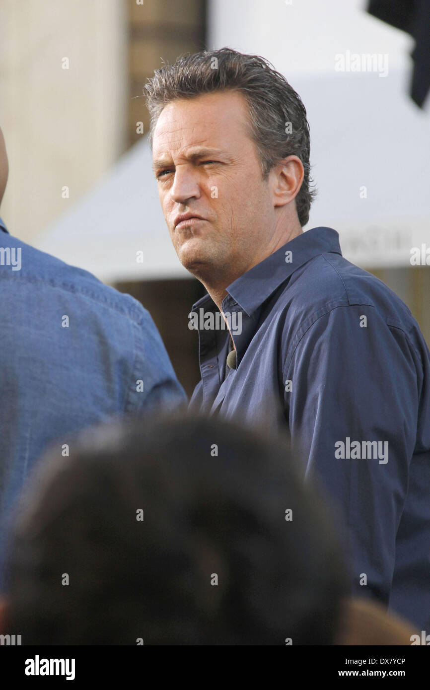 Matthew Perry at The Grove to appear on entertainment news show 'Extra ...