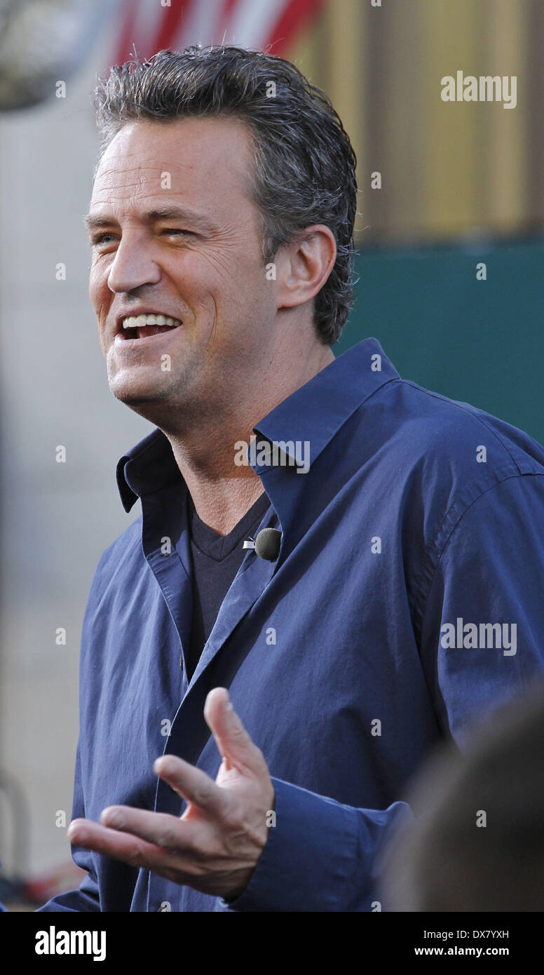 Matthew Perry at The Grove to appear on entertainment news show 'Extra ...
