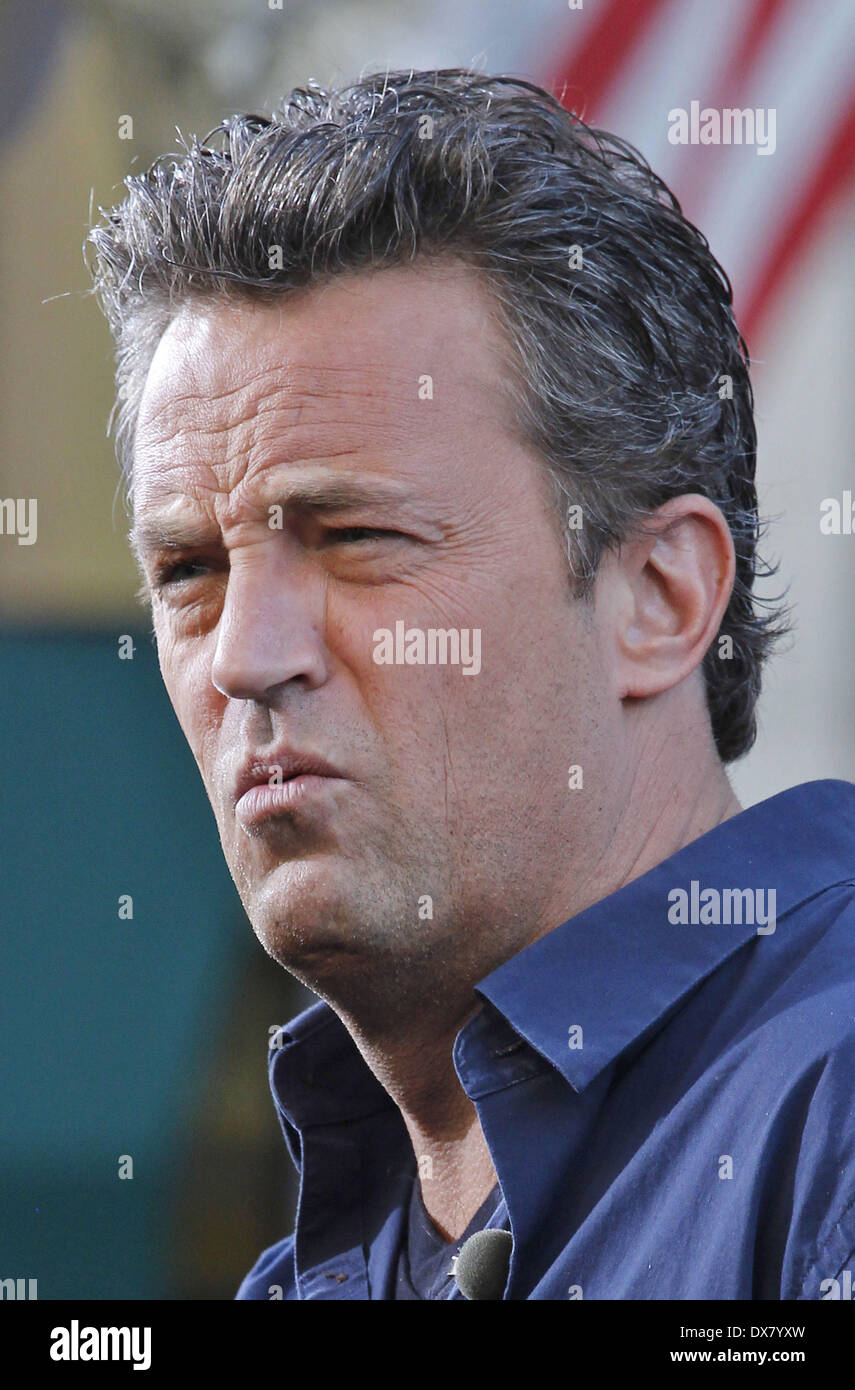 Matthew Perry at The Grove to appear on entertainment news show 'Extra ...