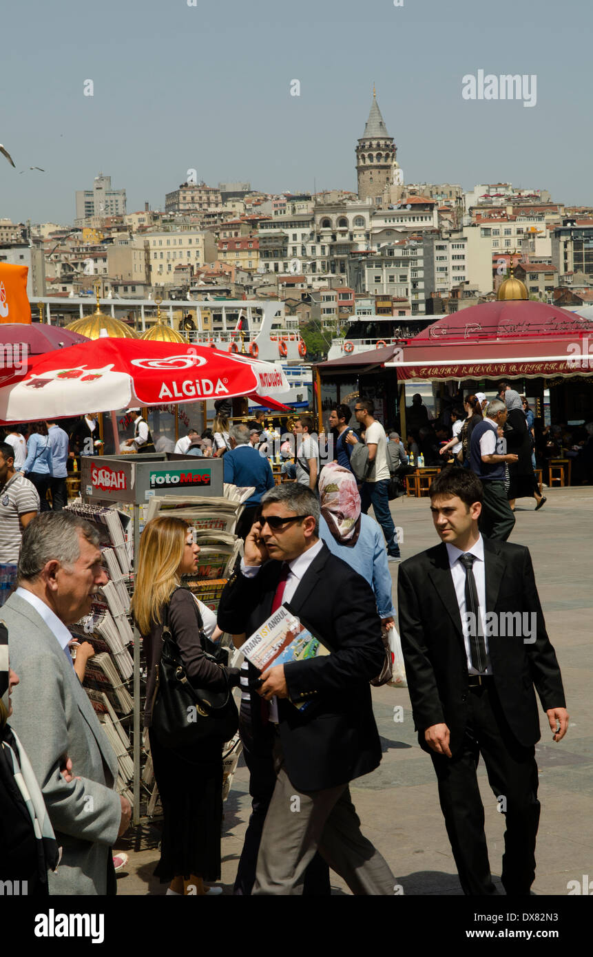 Busy Downtown Istanbul Turkey Stock Photo - Alamy