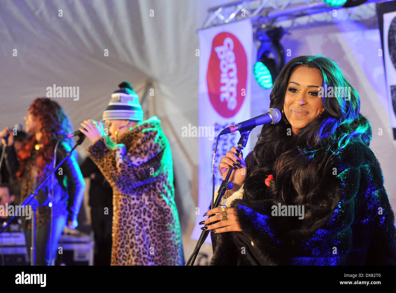 Karis Anderson, Courtney Rumbold and Alexandra Buggs of Stooshe perform ...