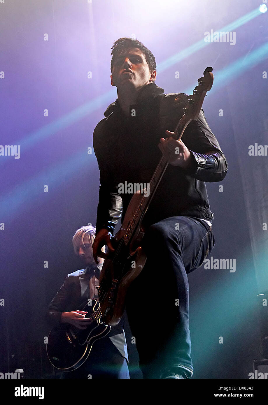 Mike Lewis of the Lostprophets performing at Manchester O2 Apollo ...
