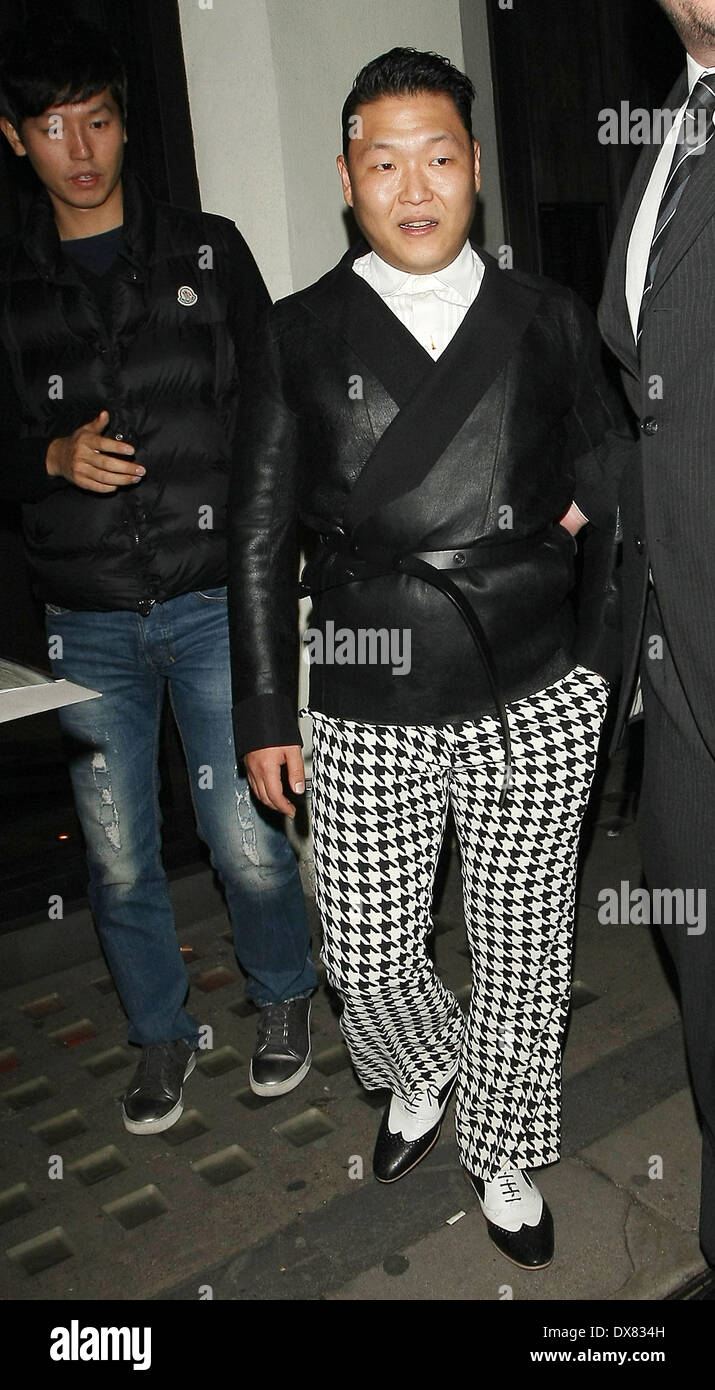 South Korean rapper Park Jae-sang, aka PSY at Hakkasan London, England ...