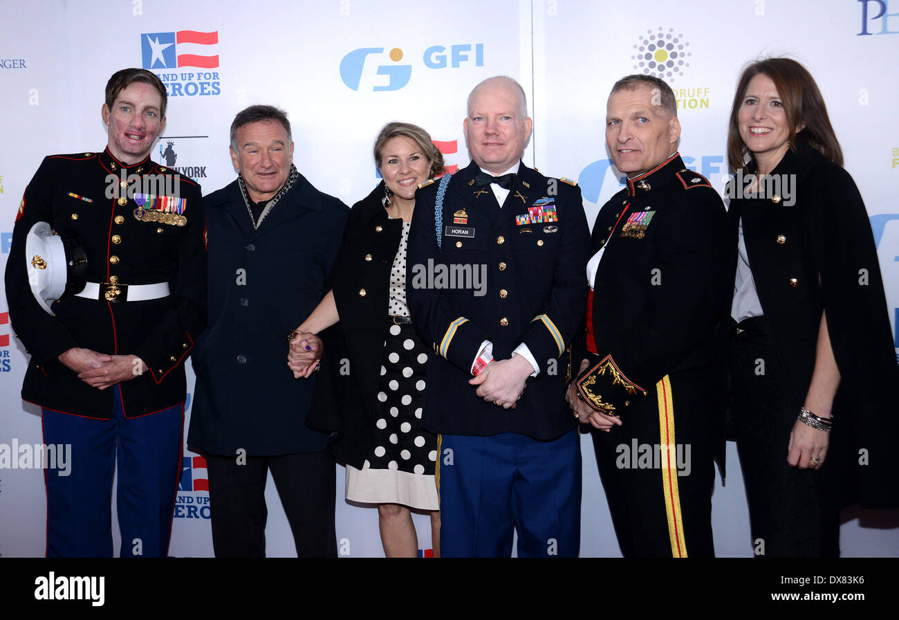 Cpl. Aaron Mankin , Robin Williams, Patty Horan,Capt. Pat Horan, Lt ...