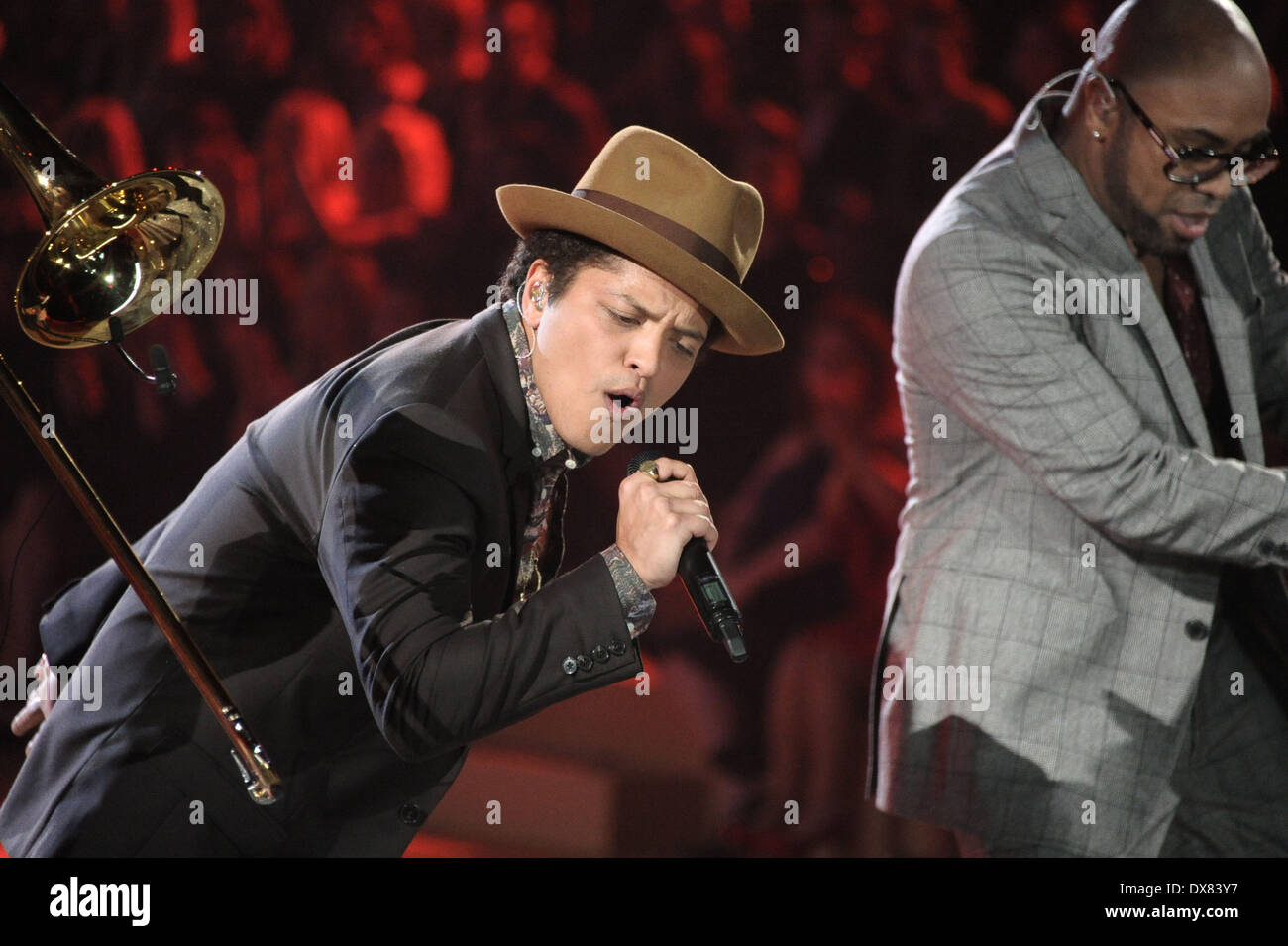 Bruno Mars performs at the Victoria's Secret Fashion Show at the Lexington Avenue Armory ...