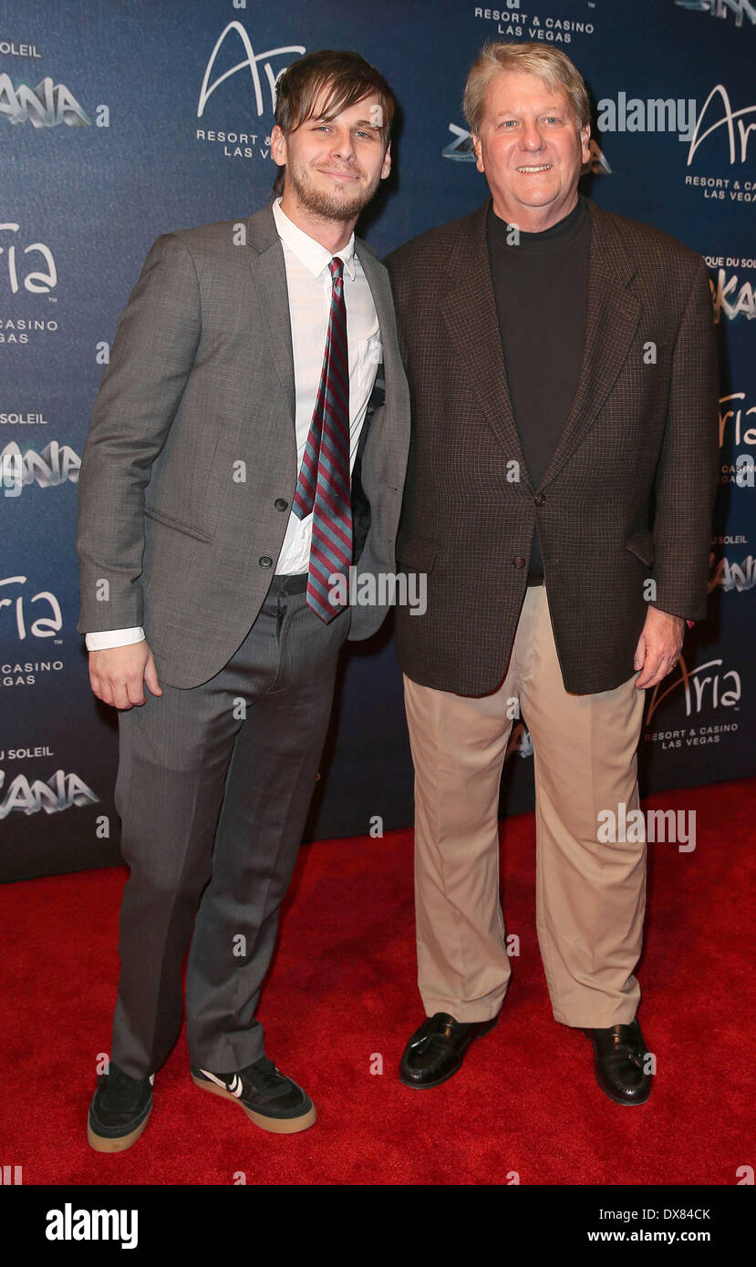Mark Foster and his Father attends the Zarkana by Cirque Du Soleil ...