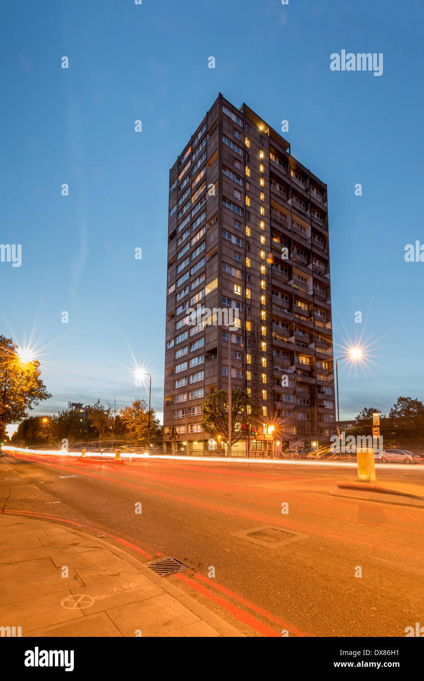 High rise social housing in Shadwell East London in poor condition ...