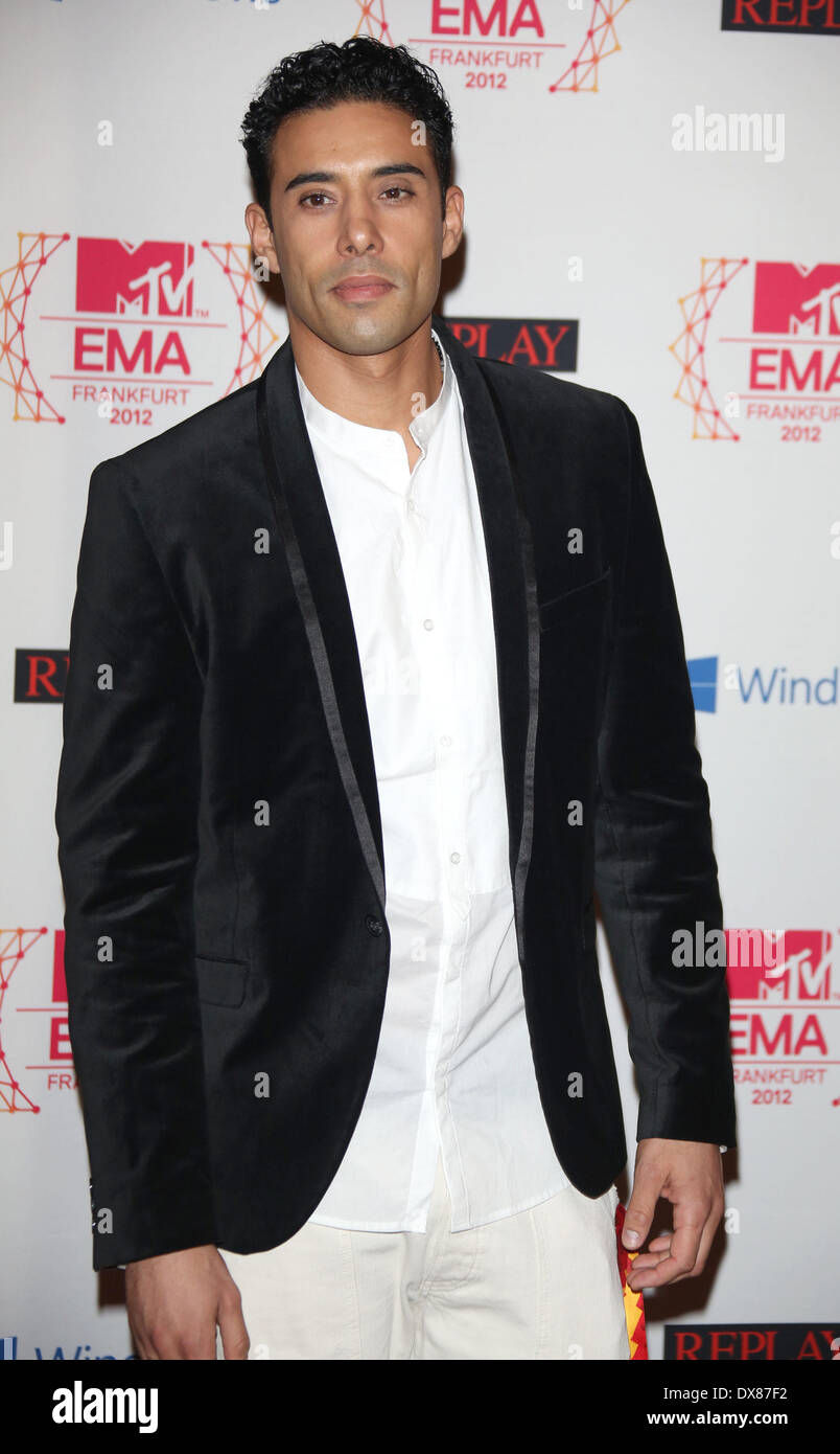 Moroccan singer Ahmed Soultan The MTV EMA's 2012 held at Festhalle ...