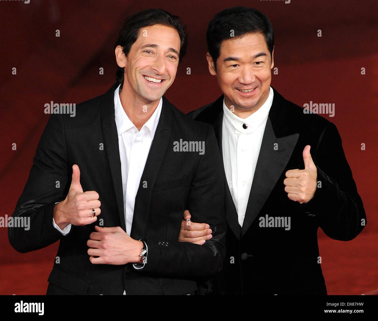 Adrien Brody and Zhang Guo Li 7th Rome International Film Festival - 'Back to 1942' - Premiere ...