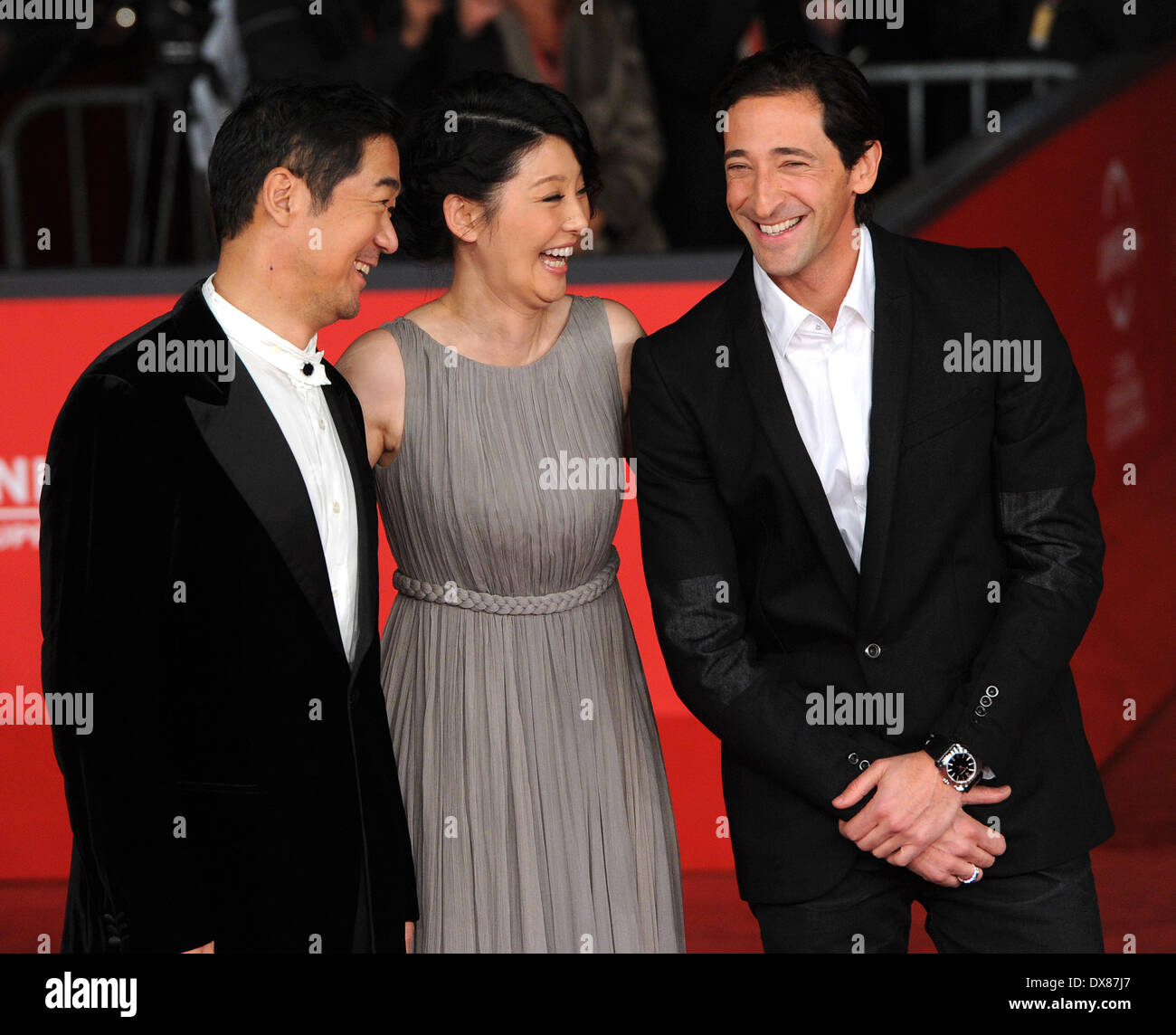 Zhang Guo Li, Xu Fan and Adrien Brody 7th Rome International Film Festival - 'Back to 1942 ...