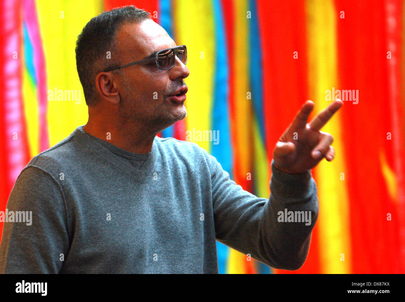 Christian Audigier on the set of a photoshoot for his Lord and Lady ...