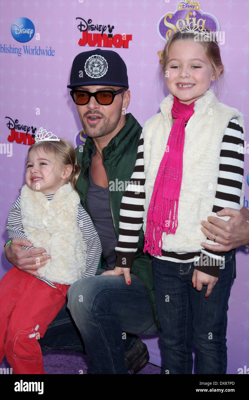 Joey Lawrence and family Red Carpet Premiere of 'Sofia The First' held ...