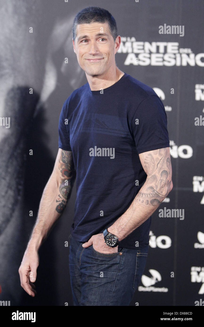Matthew Fox 'Alex Cross' (En la mente del asesino) photocall in Madrid ...