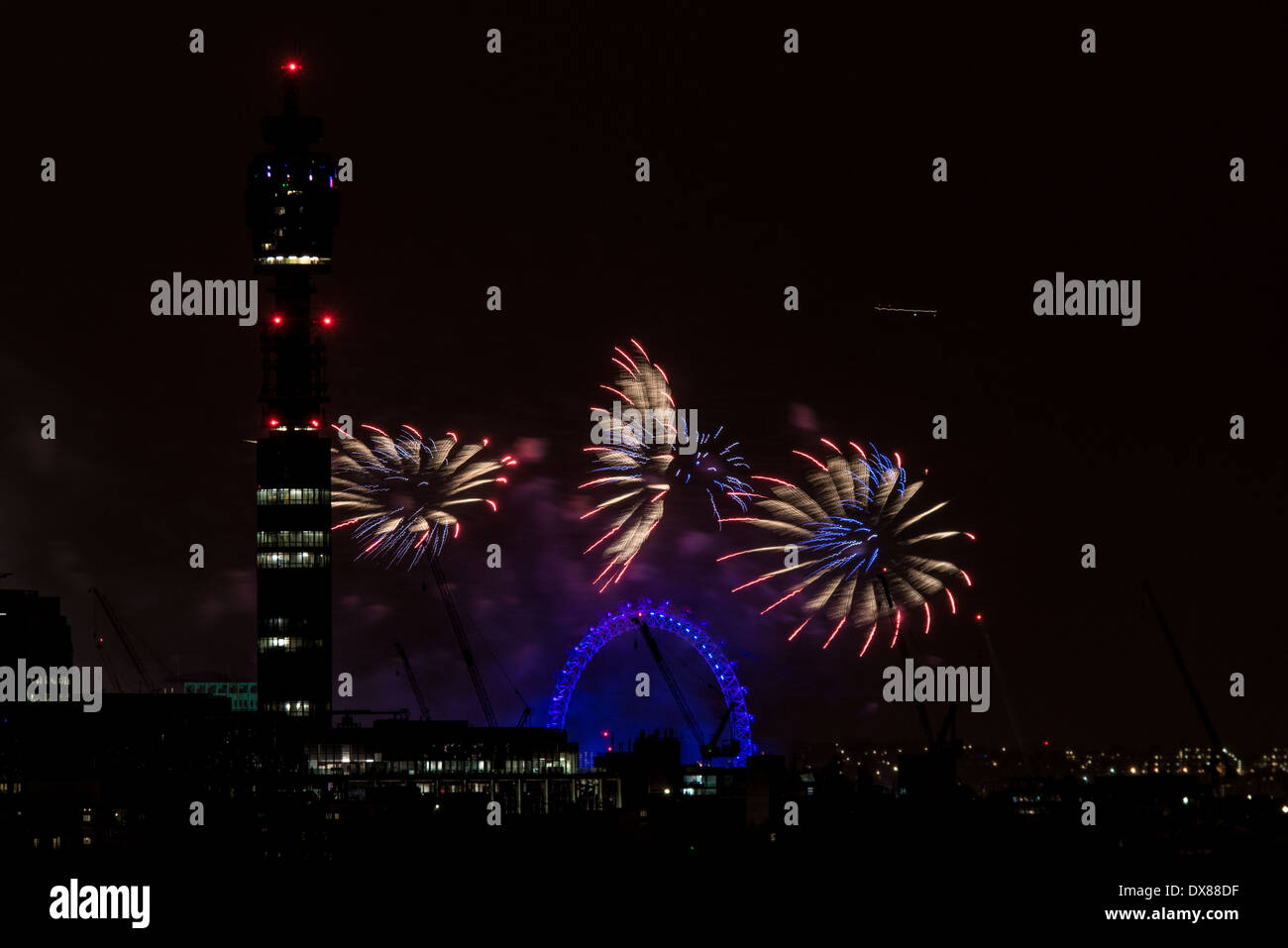 London new year fireworks primrose hill hi-res stock photography and ...