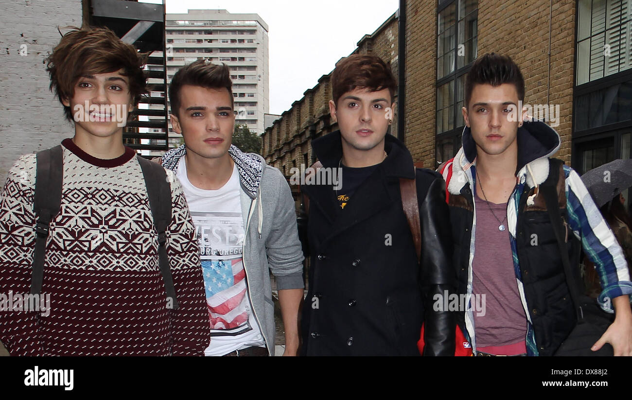George Shelley, Josh Cuthbert, Jaymi Hensley and Jamie Hamblett aka JJ ...