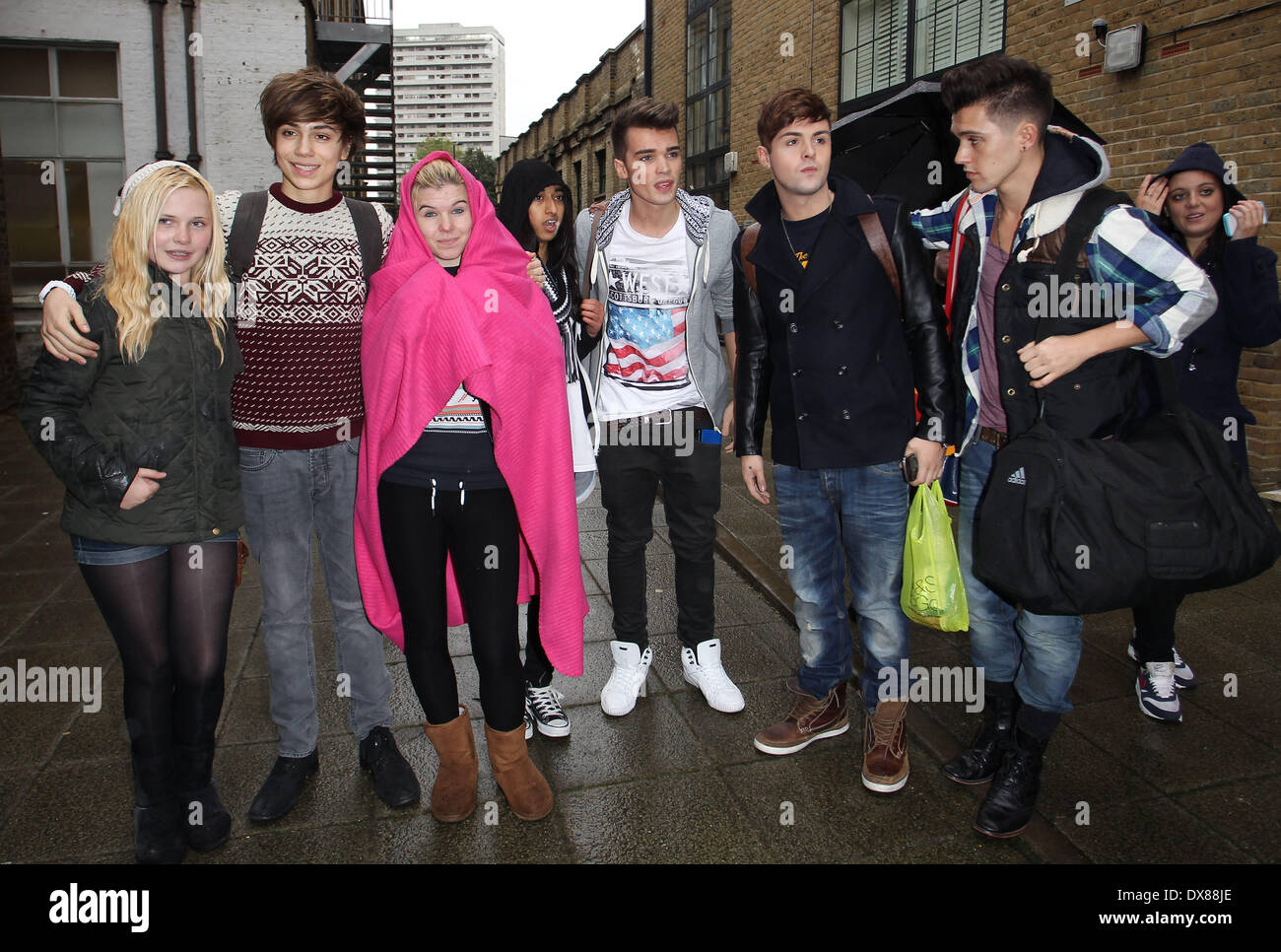 George Shelley, Josh Cuthbert, Jaymi Hensley and Jamie Hamblett aka JJ ...