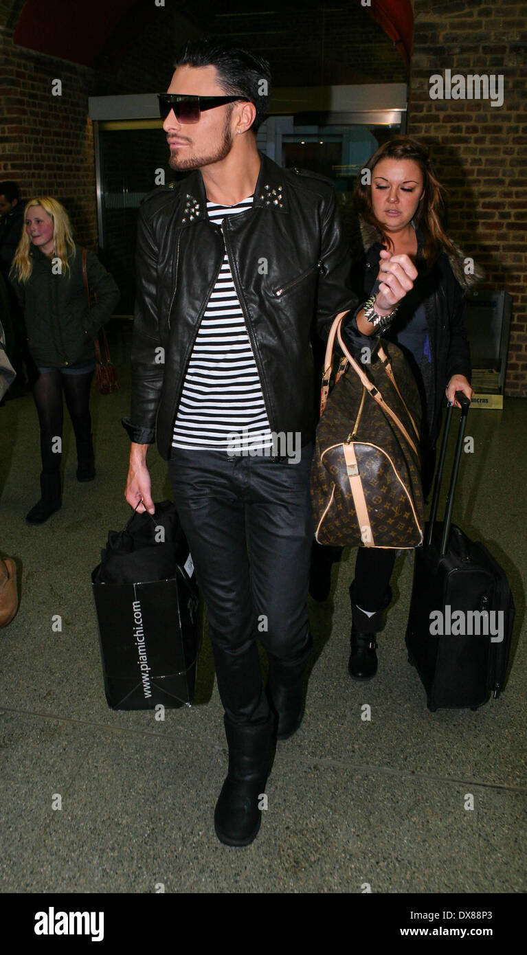 Rylan Clark The X Factor finalists arrive at the station to catch a ...