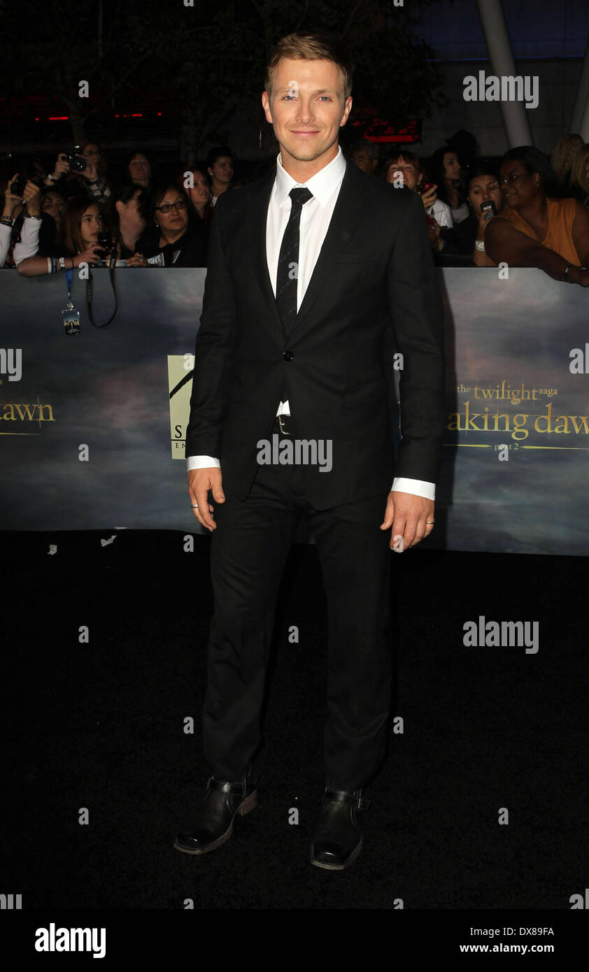 Charlie Bewley at the premiere of 'The Twilight Saga: Breaking Dawn ...