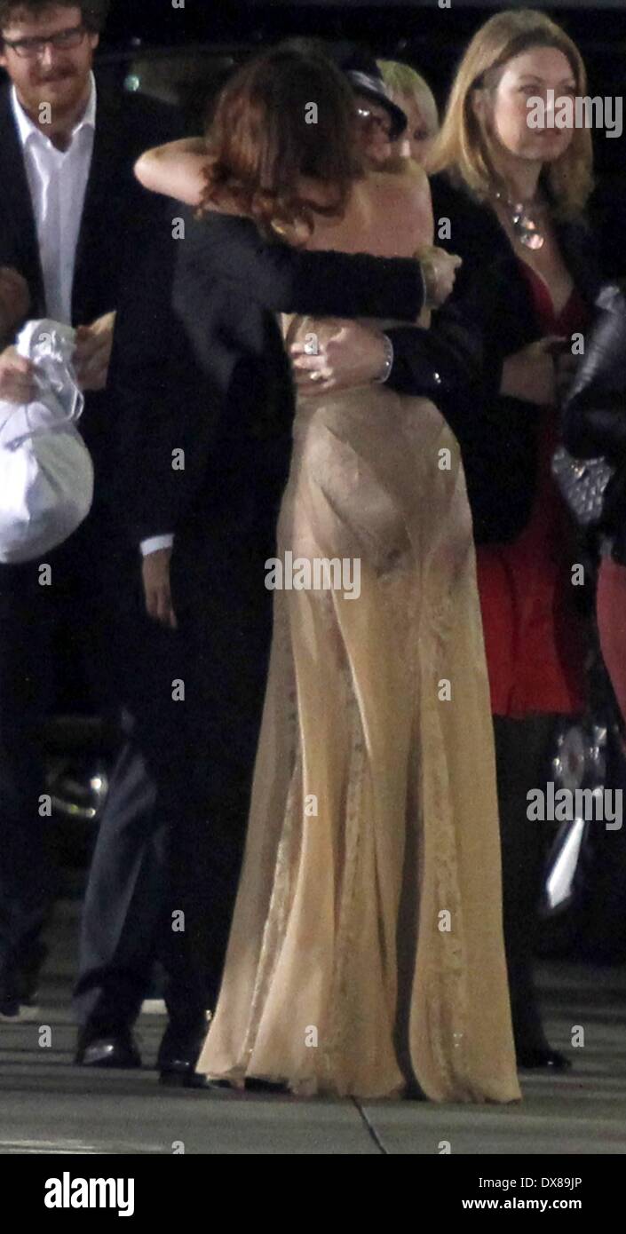 Kristen Stewart hugs her father John Stewart The premiere of 'The ...