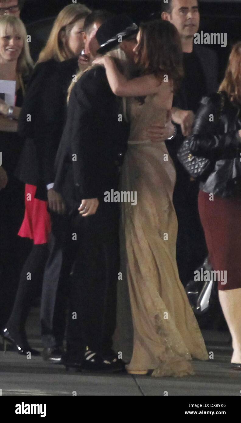 Kristen Stewart hugs her father John Stewart The premiere of 'The ...