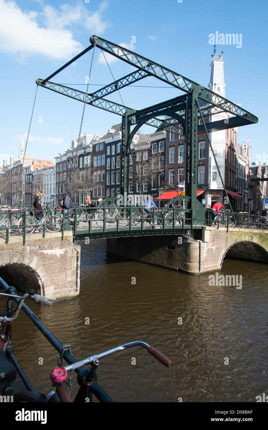 Iron swing bridge amsterdam hi-res stock photography and images - Alamy