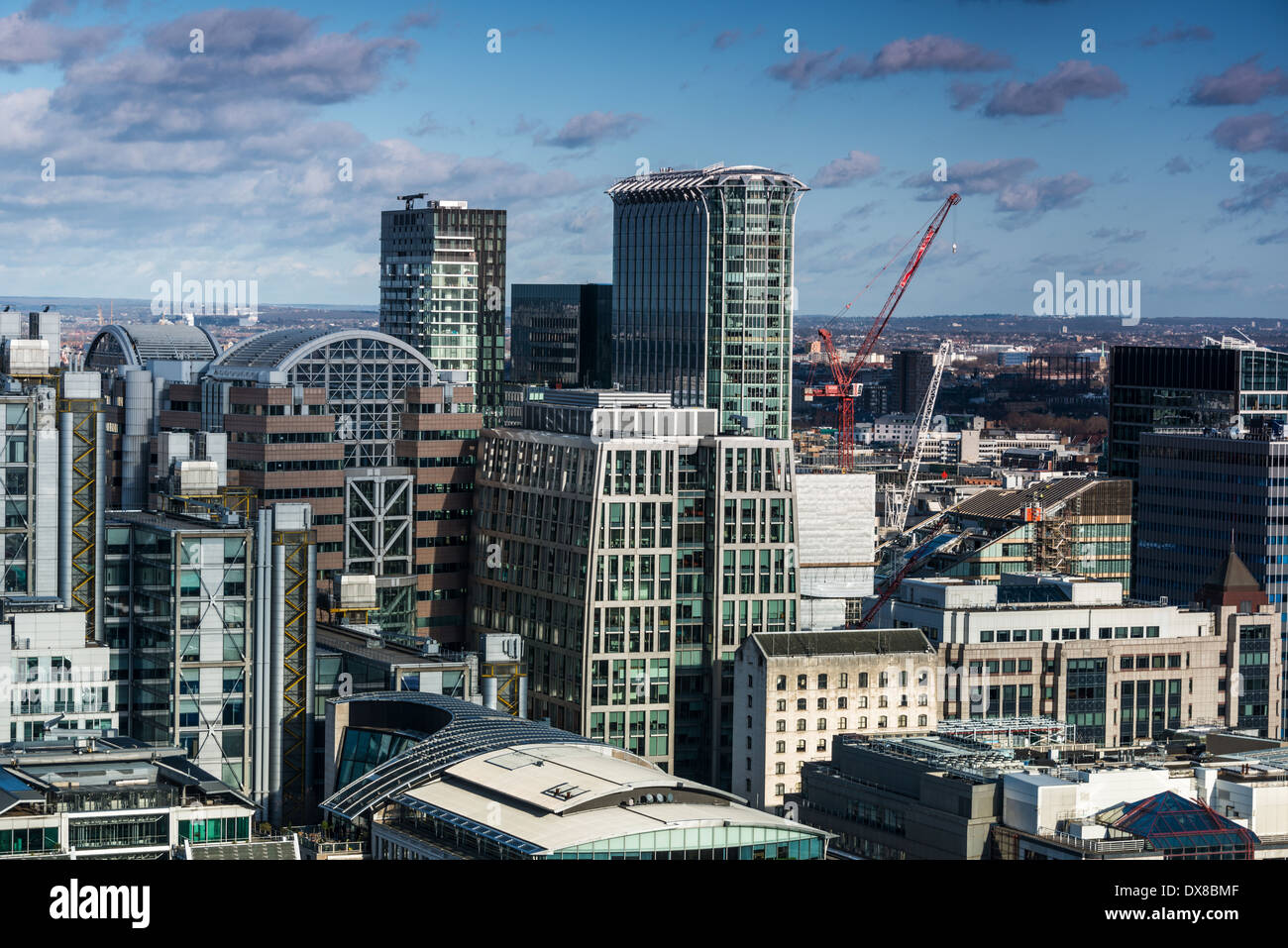 City Point, 1 Ropemaker Street and surrounding skyscraper offices in ...