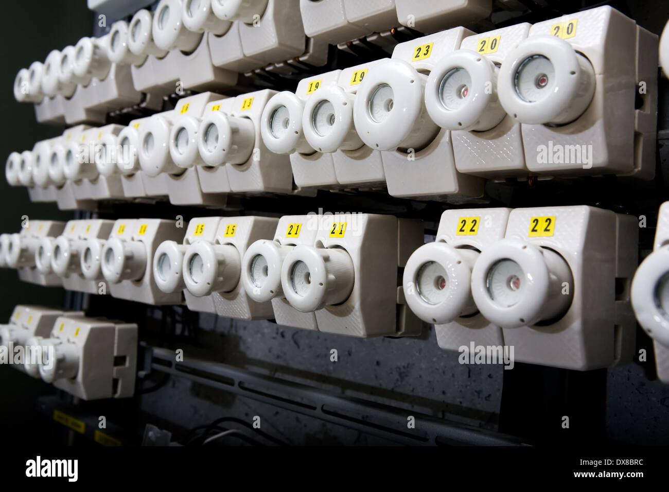 Electrical Breaker Detail Stock Photo - Alamy