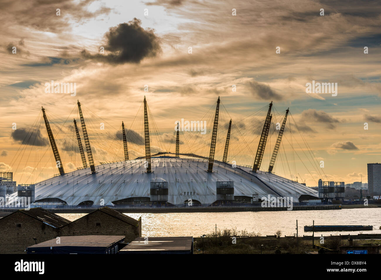 The O2 Arena, an entertainment complex and formerly the Millennium Dome ...