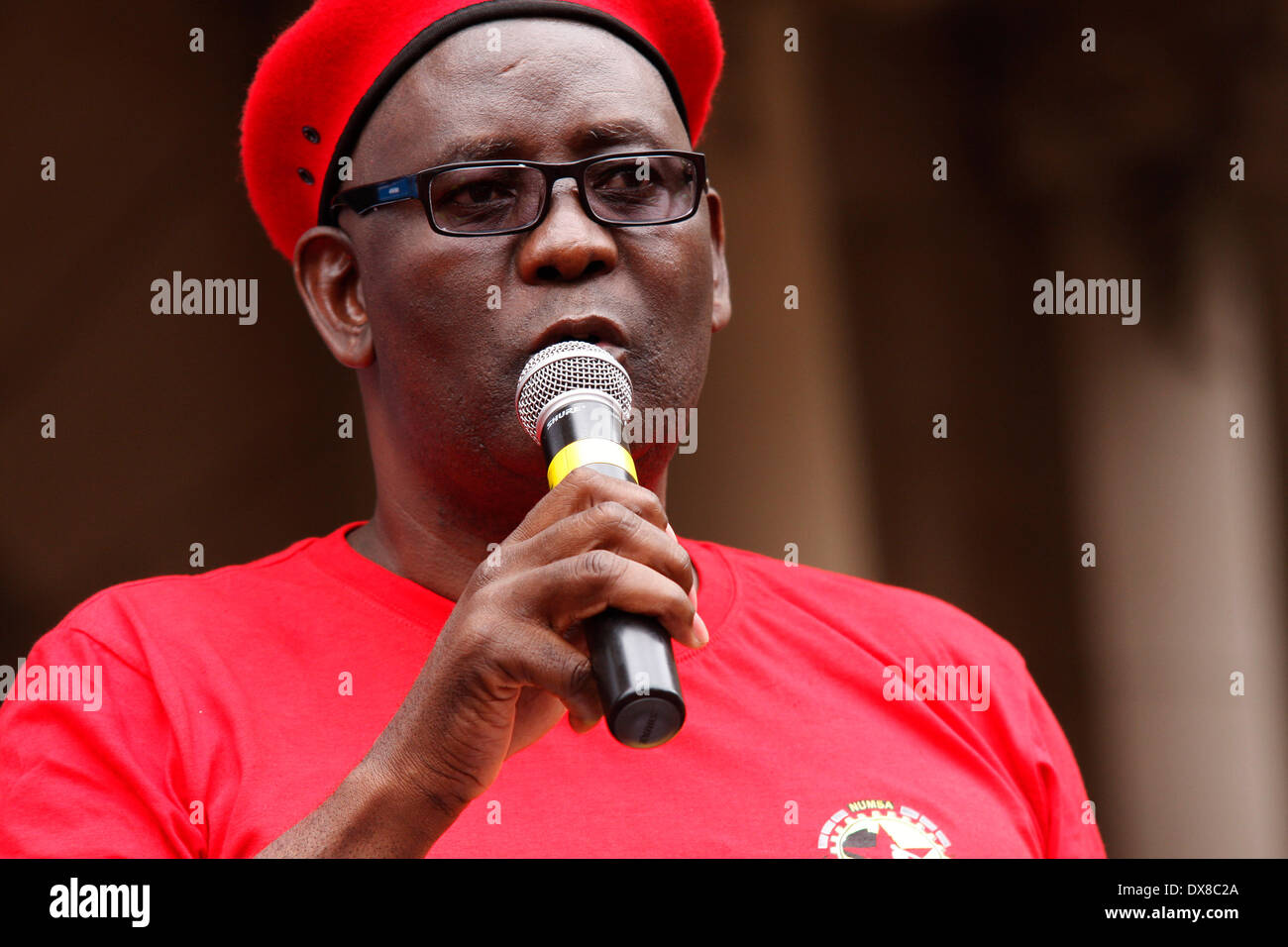 Durban, South Africa. 19th Mar, 2014. Zwelinzima Vavi, the suspended ...