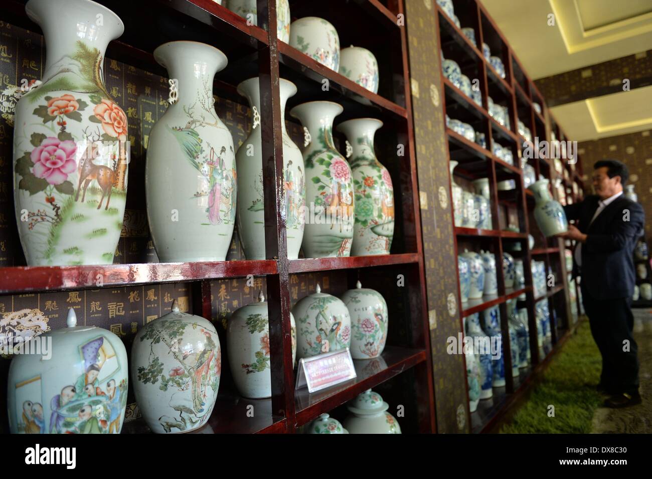 Cangzhou, China's Hebei Province. 20th Mar, 2014. Zhang Shutong views ...