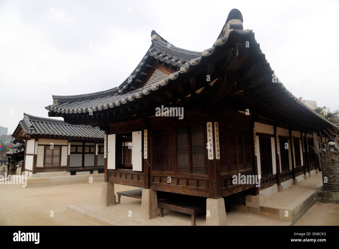 Korean traditional Hanok village in Seoul, South Korea Stock Photo - Alamy