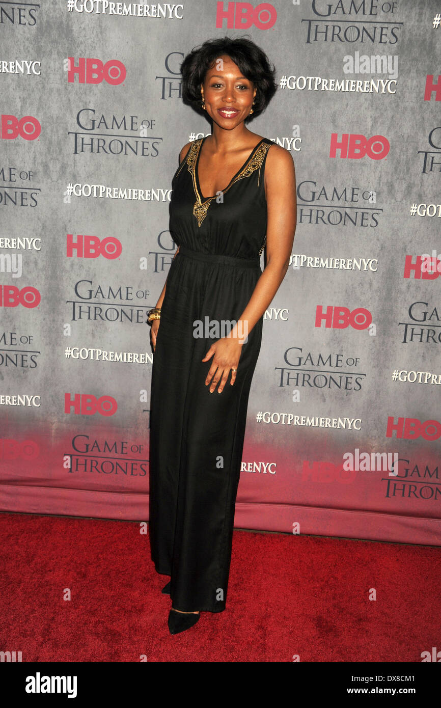 Amanda Warren attending the 'Game Of Thrones' Season 4 premiere at ...