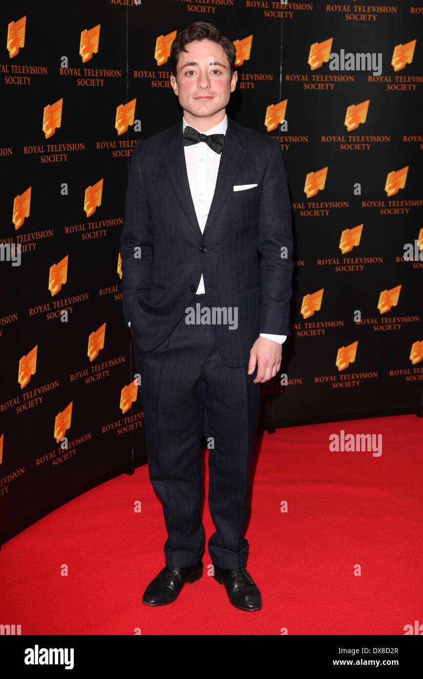 London, UK. 18th Mar, 2014. Ryan Sampson attending the RTS Awards 2014 ...