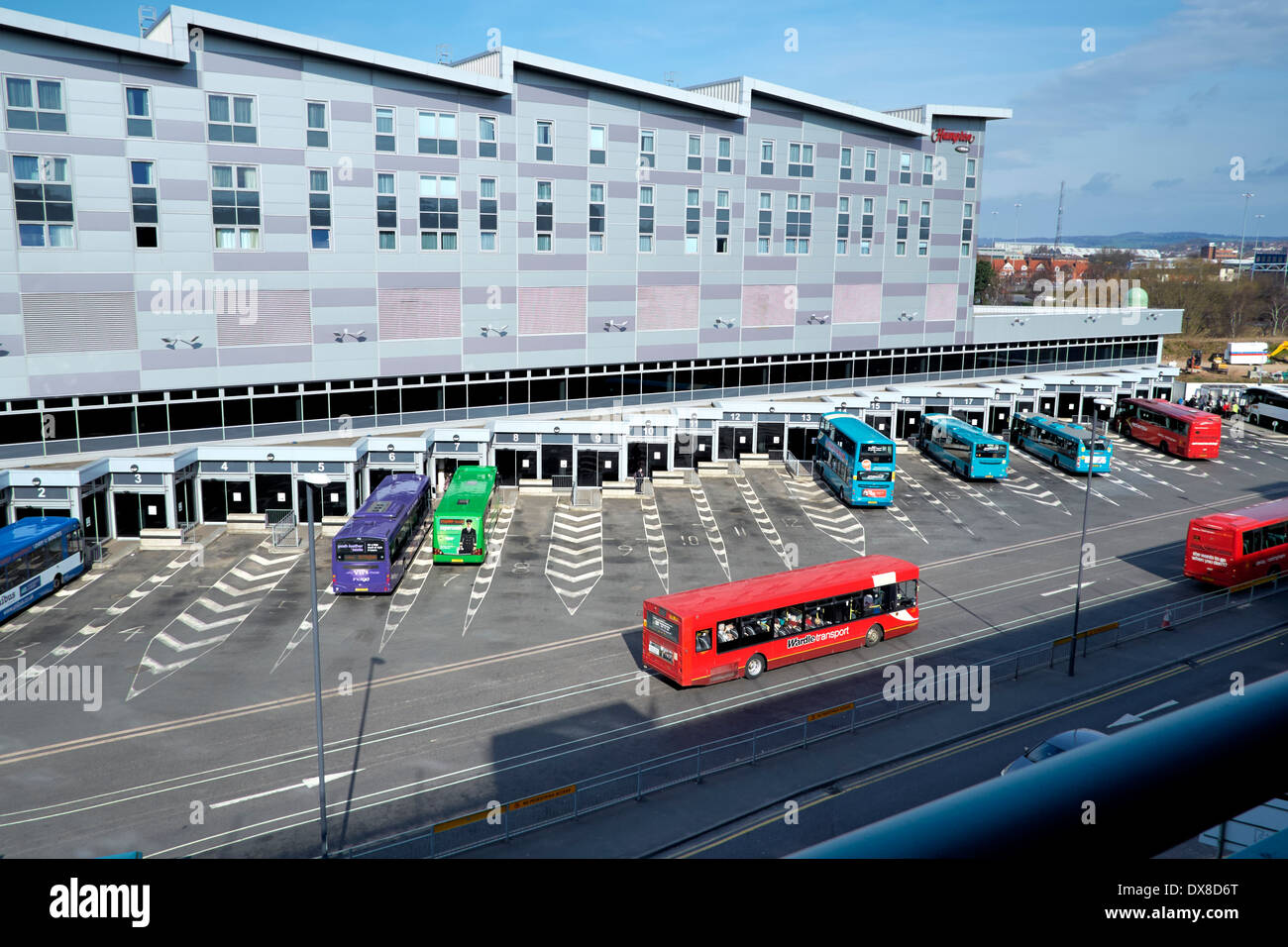 Riverlights Derby bus and coach station Derbyshire England uk Stock ...