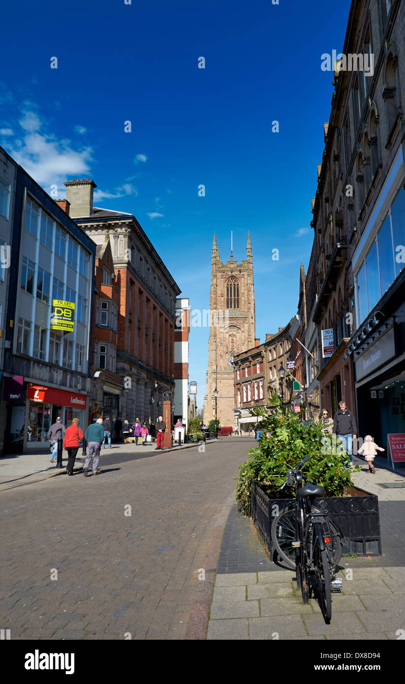 Iron gate derby derbyshire england uk Stock Photo - Alamy