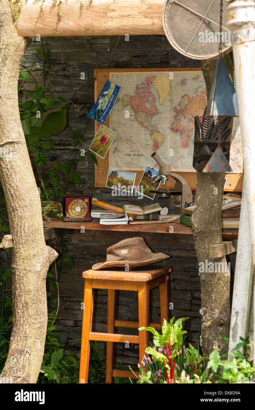 An small outdoor study/laboratory belonging to an explorer/botanist ...