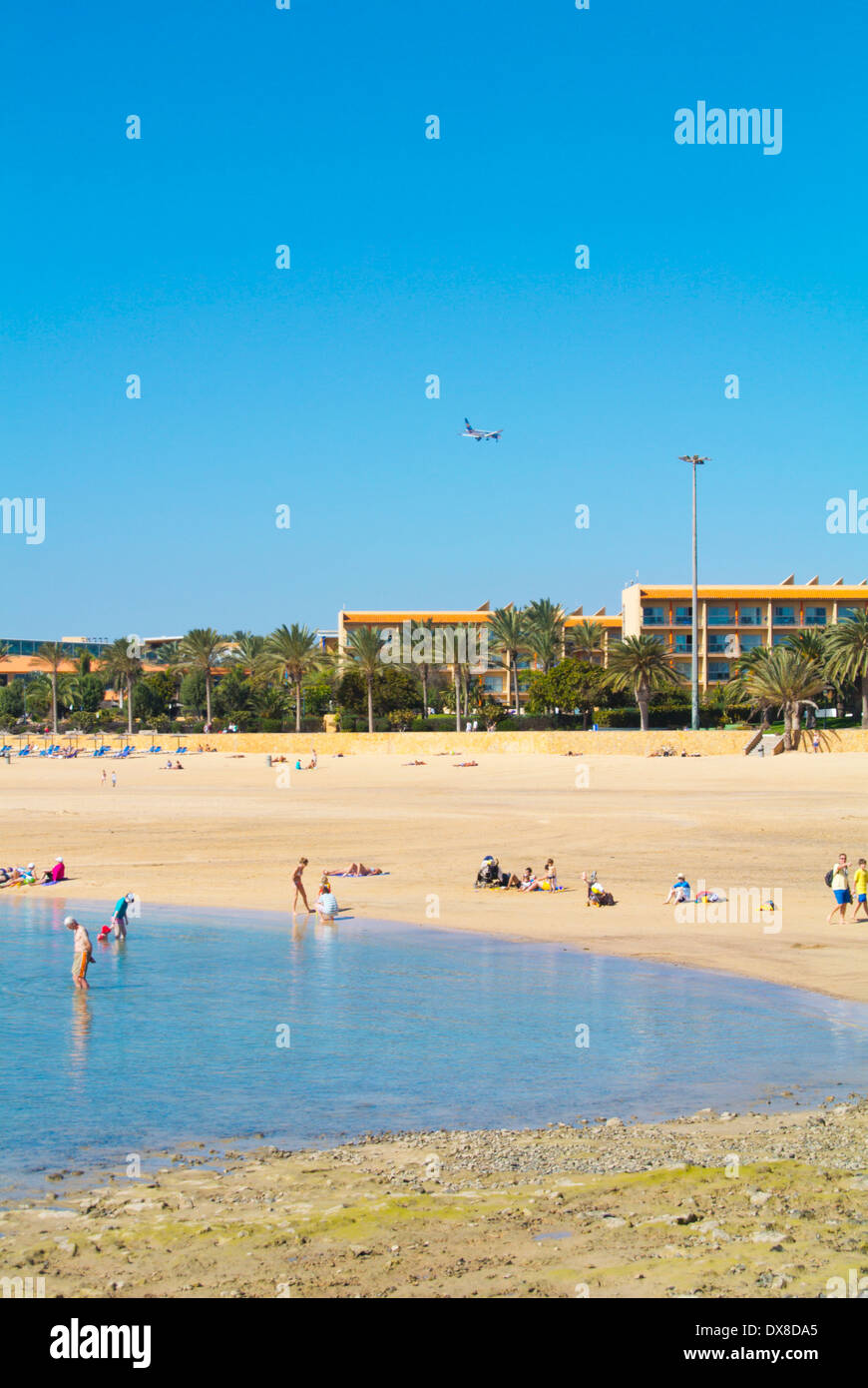 La Playa el Castilo main beach, Caleta de Fuste, Fuerteventura, Canary ...