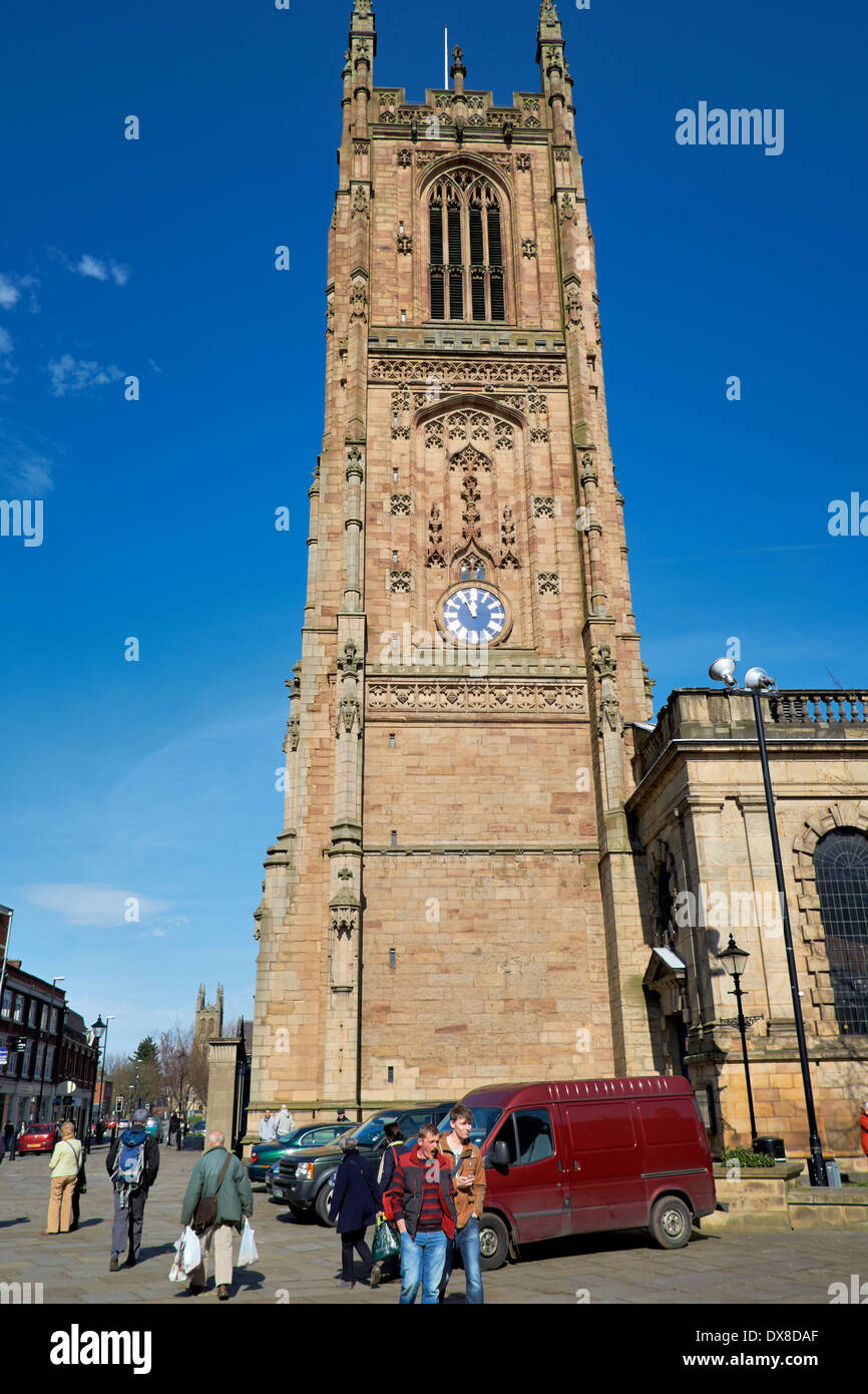 Derby Cathedral Derbyshire England UK Stock Photo - Alamy