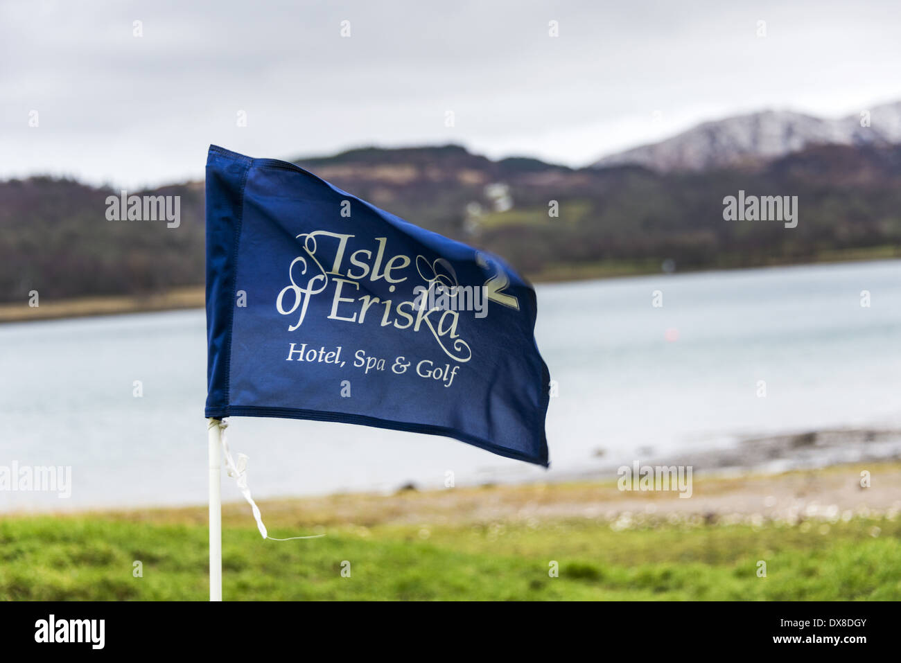 A hole on the cgolf course of the Isle of Eriska Hotel offers 5 star ...