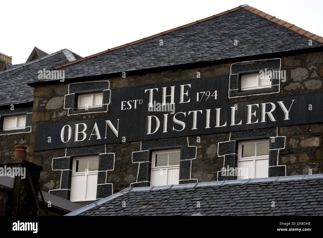 The Oban Distillery where single malt whisky is distilled. Oban is a ...