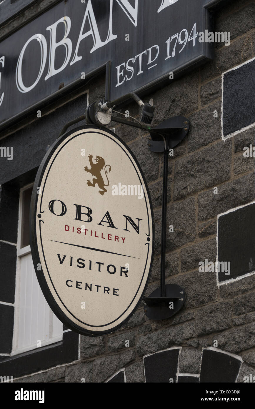 The Oban Distillery where single malt whisky is distilled. Oban is a ...
