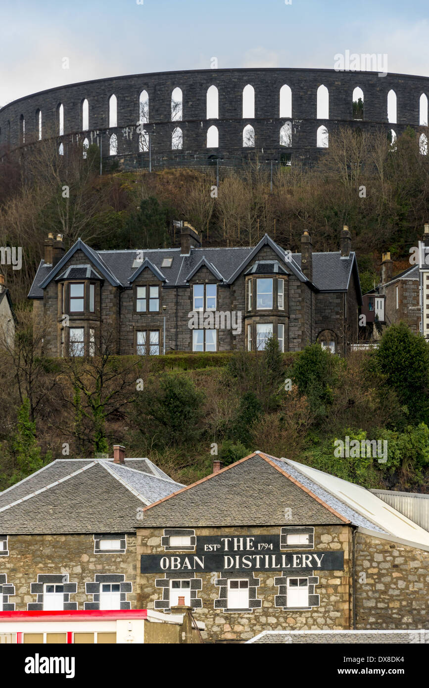 McCaig's Tower is a prominent tower on Battery Hill overlooking Oban, a ...