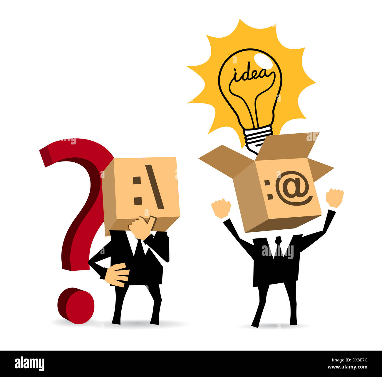 Open mind concept man hi-res stock photography and images - Alamy