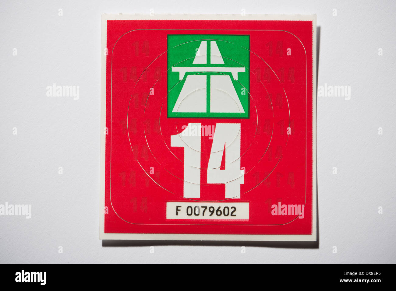 Swiss Highway Vignette, 2014 Stock Photo - Alamy
