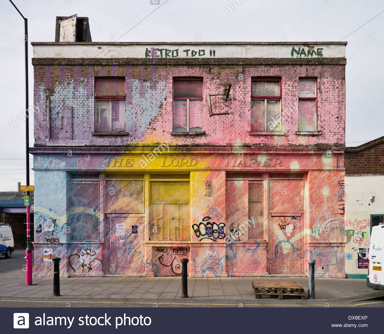 Graffiti And Street Art In Hackney Wick High Resolution Stock ...